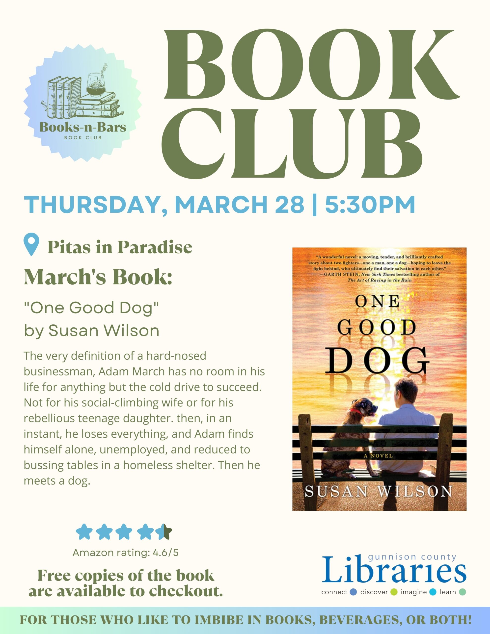 Books-n-Bars Book Club: March 2024 - Gunnison County Library